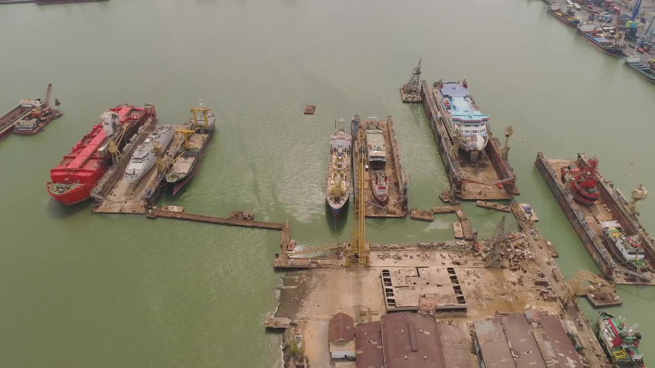 Sea Port In Surabaya - Stock Video | Motion Array