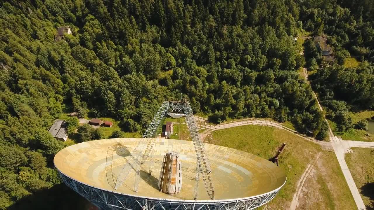 Satellite Disk Observatory - Stock Video | Motion Array