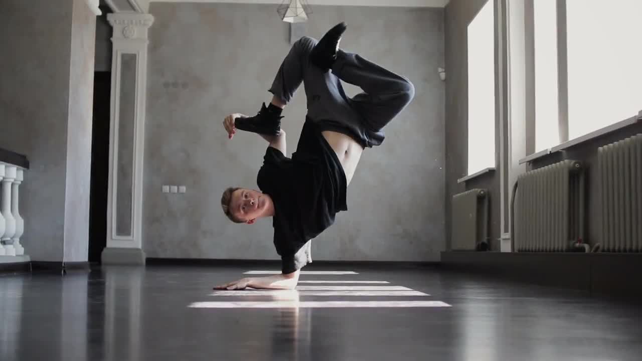 Man Breakdancing - Stock Video | Motion Array