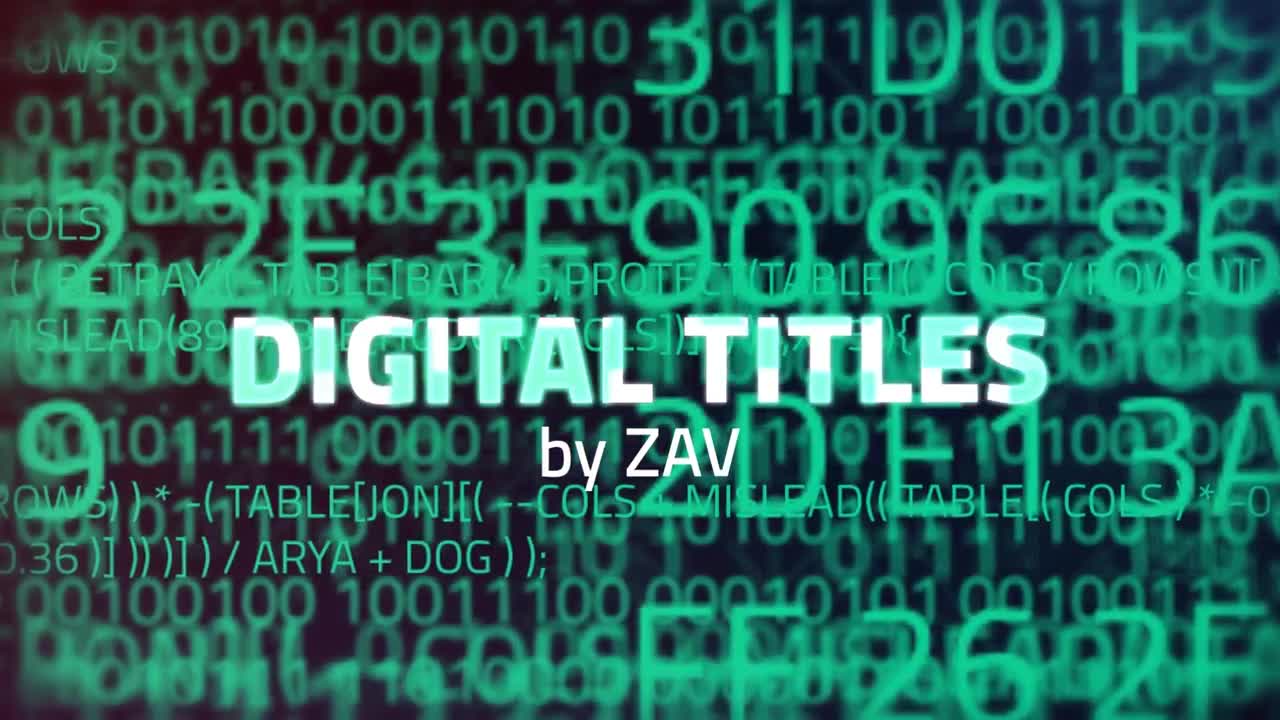 Digital Titles - Motion Graphics Templates | Motion Array