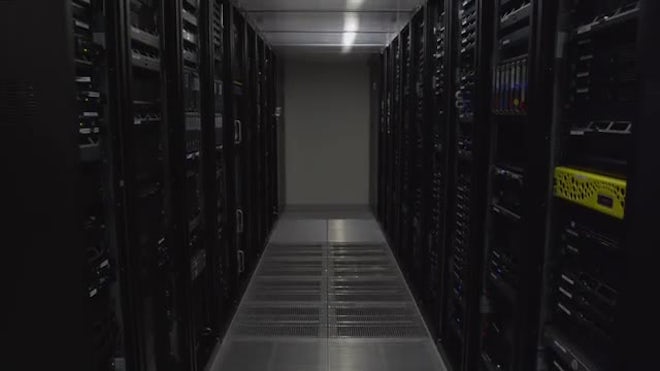 Door Into Data Center - Stock Video | Motion Array