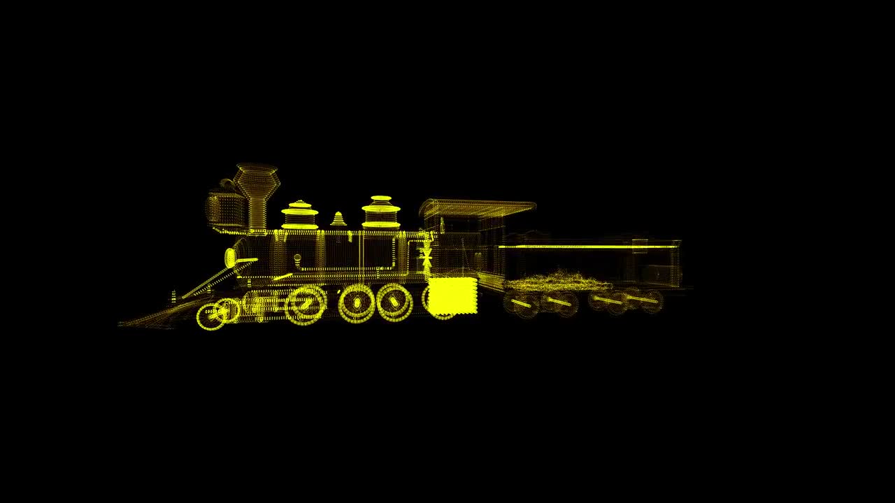 Locomotive Hologram - Stock Motion Graphics | Motion Array