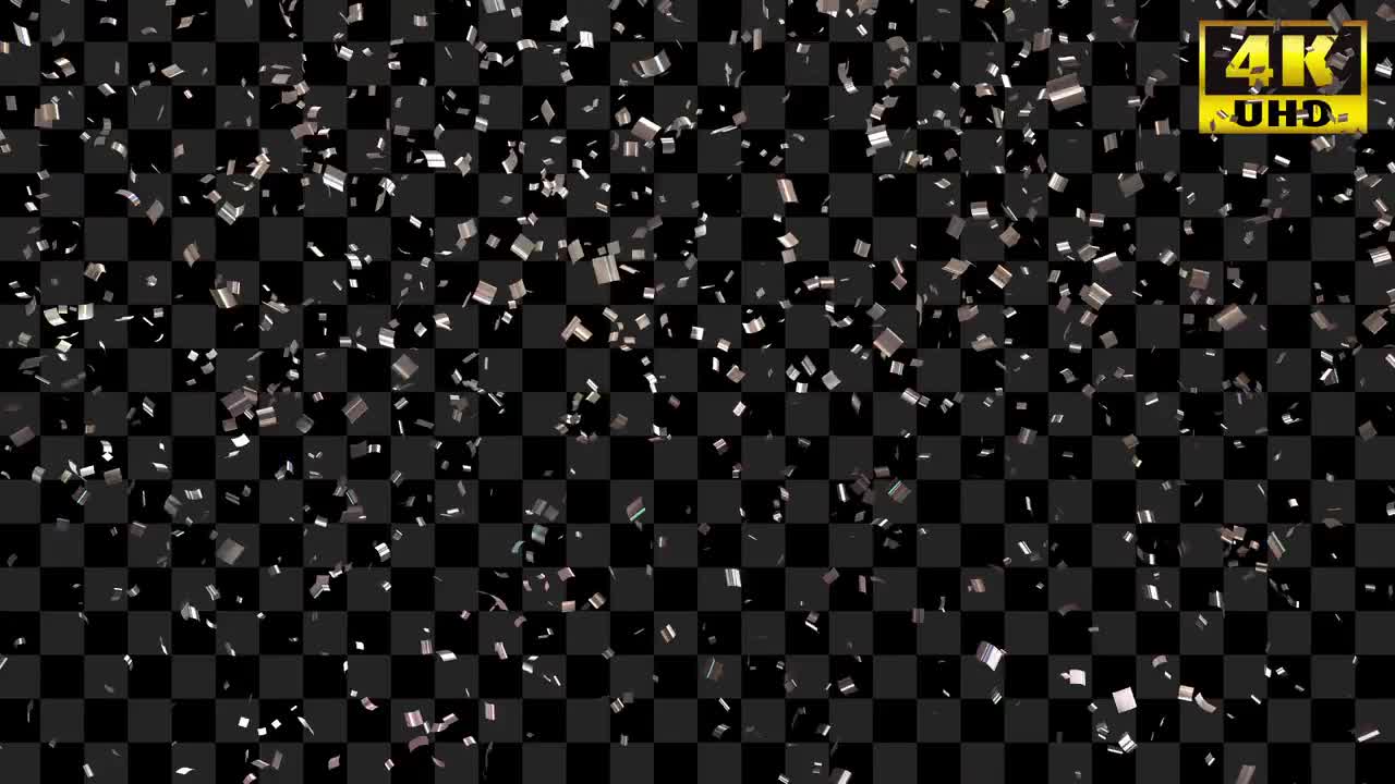 Metallic Confetti 4K - Stock Motion Graphics | Motion Array