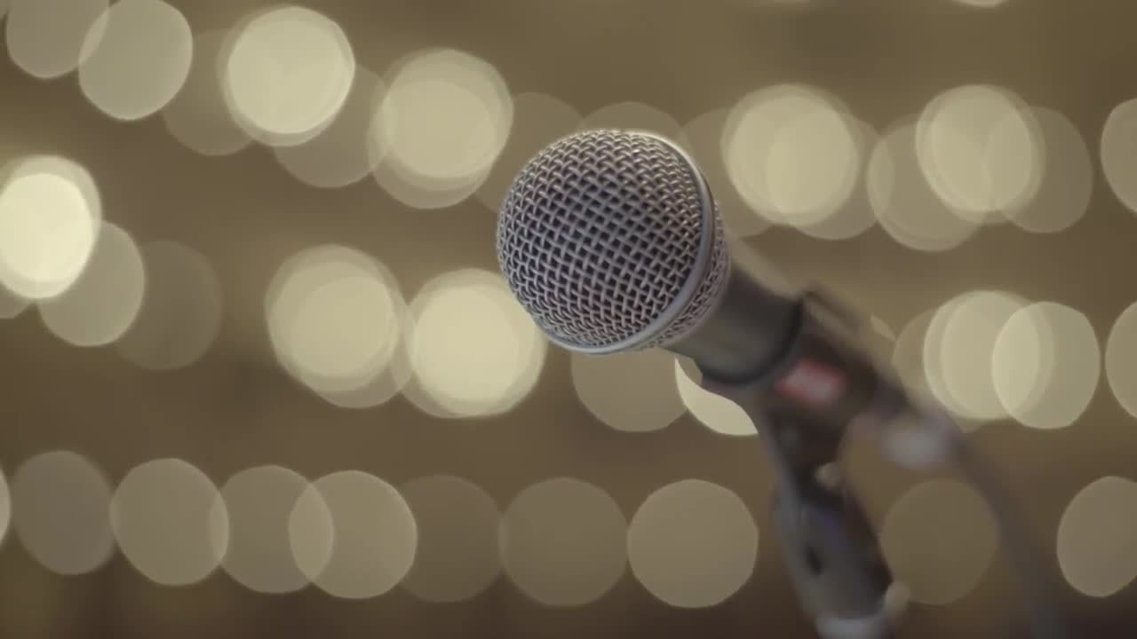 Stage Microphone - Stock Video | Motion Array