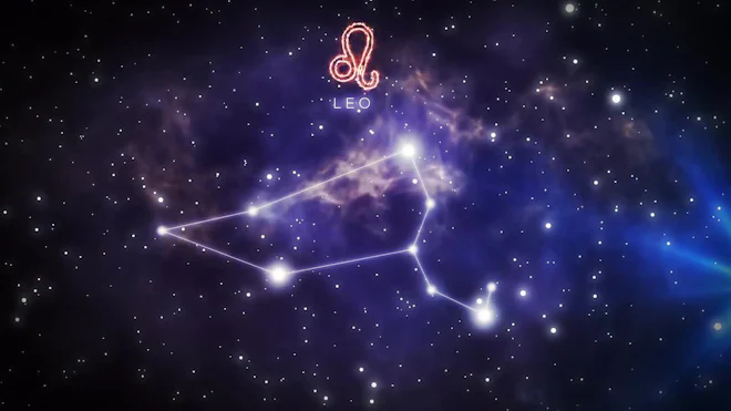 Leo Constellation Wallpaper Constellation Of Leo Stock Video