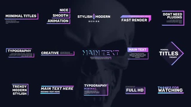 Modern Typo Titles - Premiere Pro Templates | Motion Array
