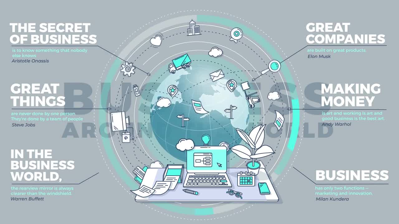 Business Worldwide - After Effects Templates | Motion Array