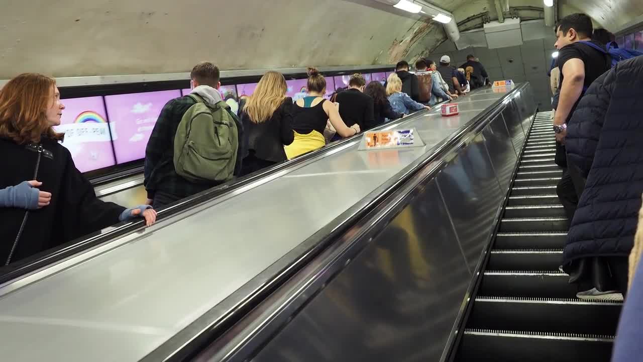 London Tube Escalator - Stock Video | Motion Array