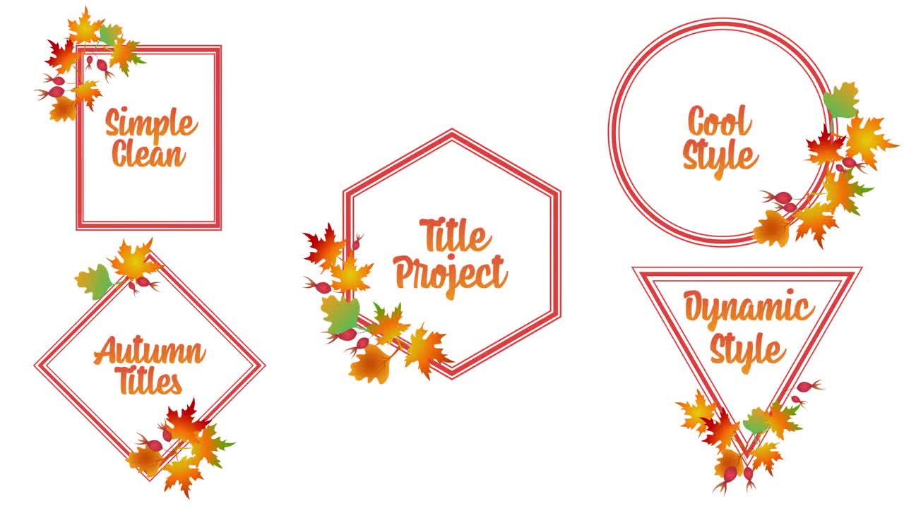 Autumn Titles - After Effects Templates | Motion Array