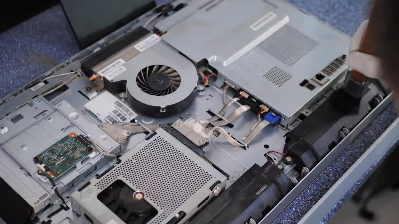 Cleaning Computer Modules - Stock Video | Motion Array