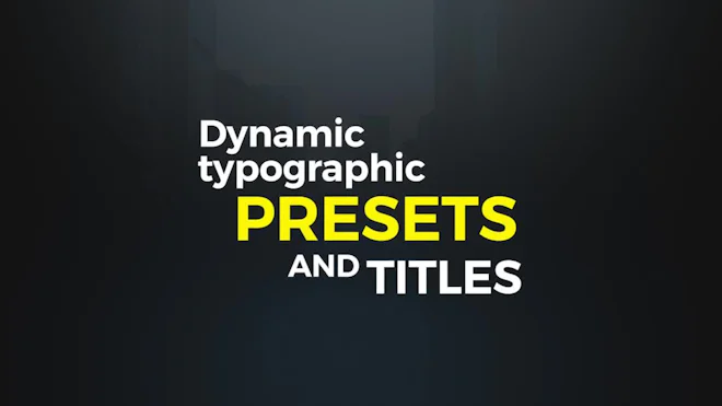 Premiere Pro Presets Titles | Motion Array