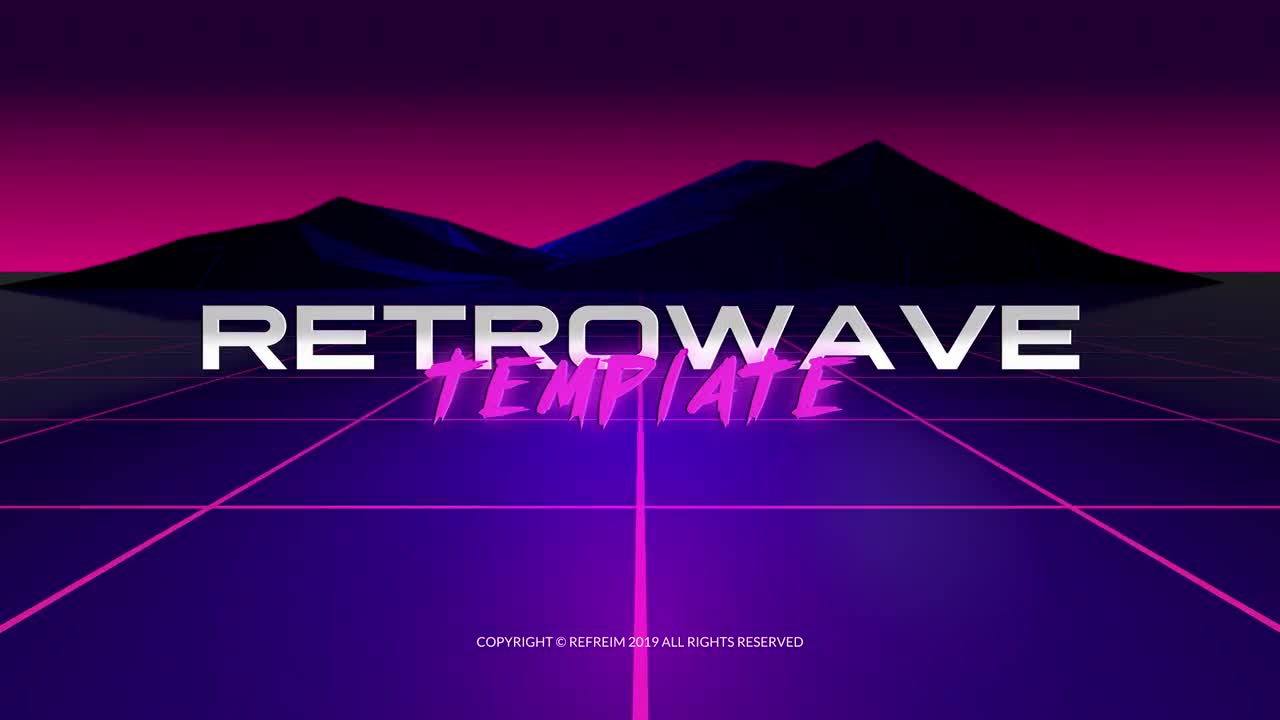 Retrowave Intro - Motion Graphics Templates | Motion Array