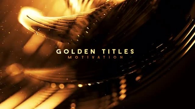 Golden Titles Motivation - After Effects Templates | Motion Array