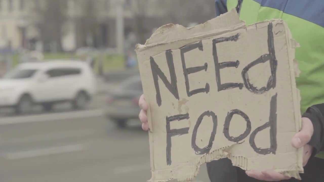 "Need Food" Sign - Stock Video | Motion Array
