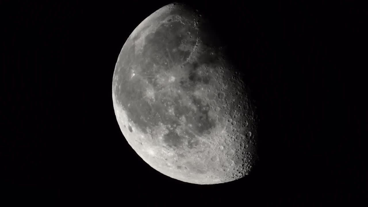 Moon Close-Up - Stock Video | Motion Array