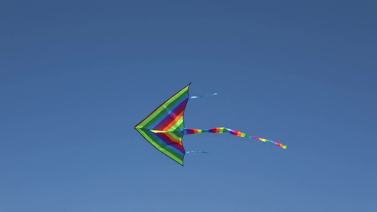 Rainbow Kite - Stock Video | Motion Array