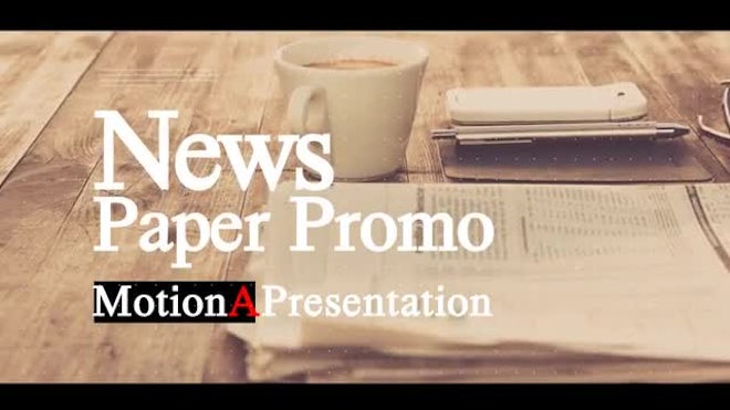 News Paper Promo - After Effects Templates | Motion Array