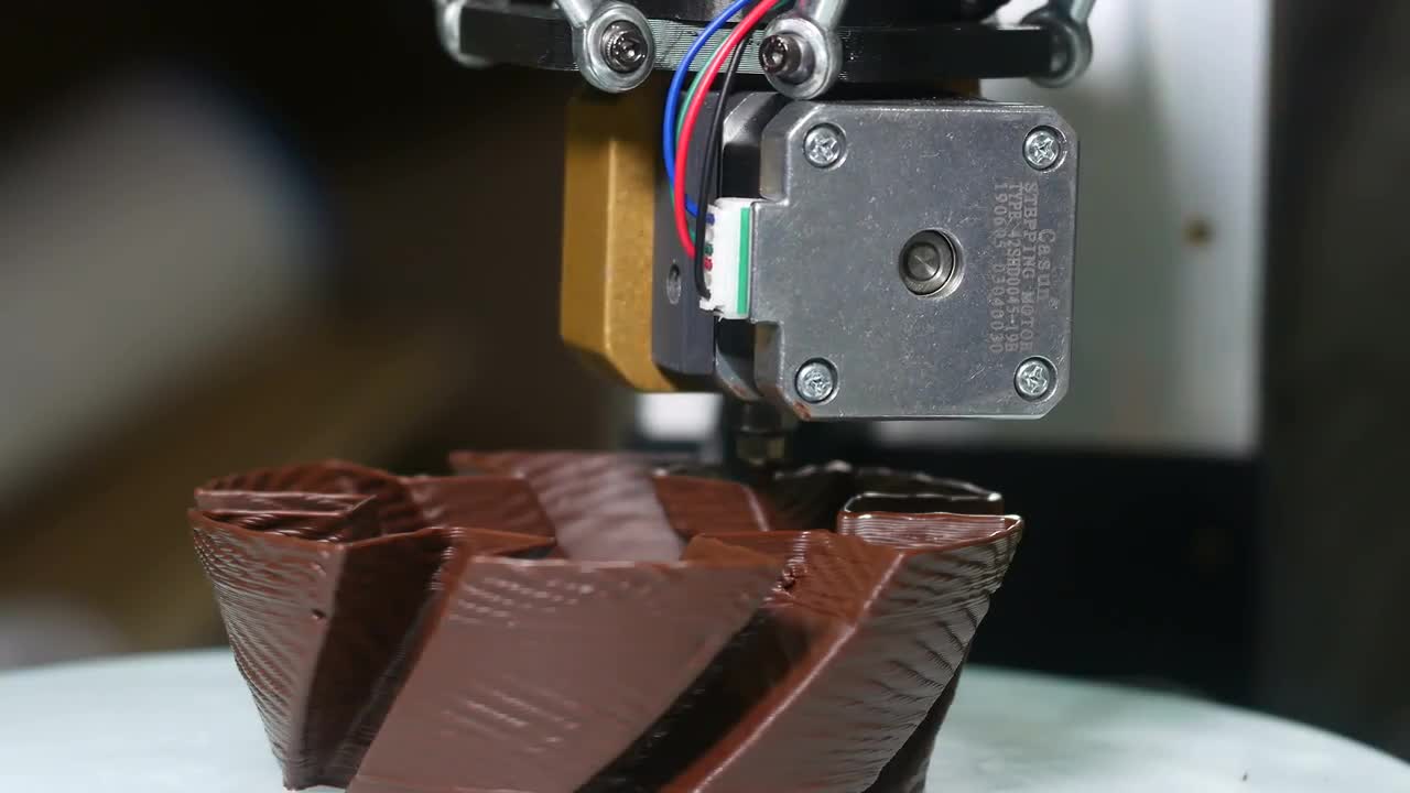 Chocolate 3D Printer - Stock Video | Motion Array