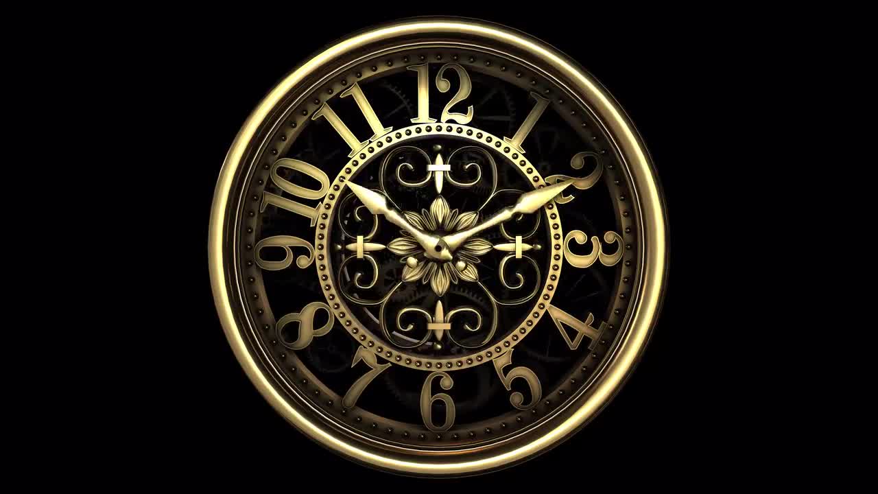 Mechanical Clock - Stock Motion Graphics | Motion Array