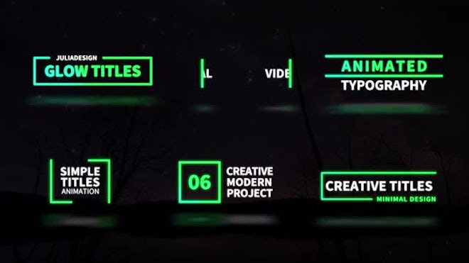 Glow Titles - Motion Graphics Templates | Motion Array