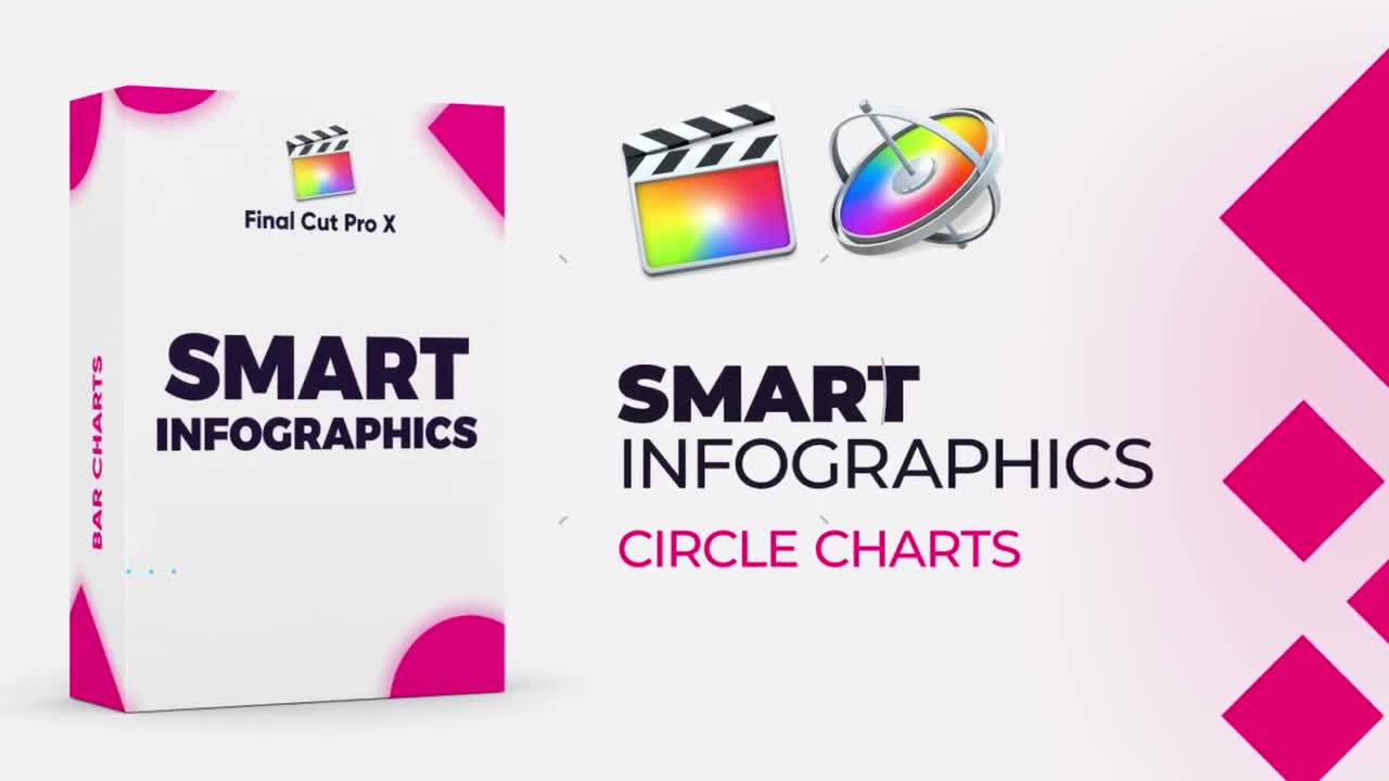 Smart Infographics - Circle Charts - Final Cut Pro Templates | Motion Array