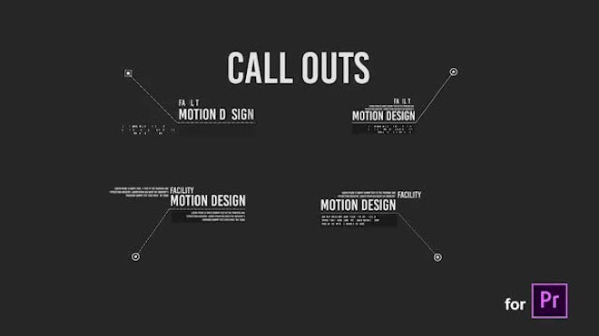 Call Outs Package - Motion Graphics Templates | Motion Array