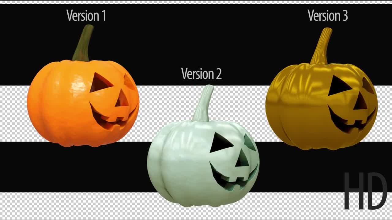 3D Halloween Pumpkins - Stock Motion Graphics | Motion Array
