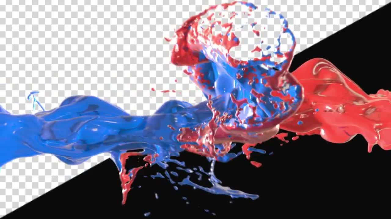 Paint Collision - Stock Motion Graphics | Motion Array
