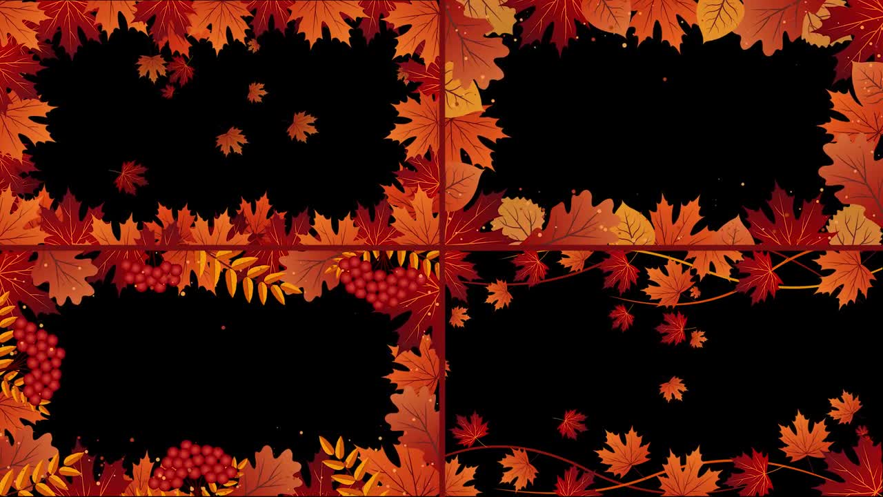 Autumn Frames Pack - Stock Motion Graphics | Motion Array