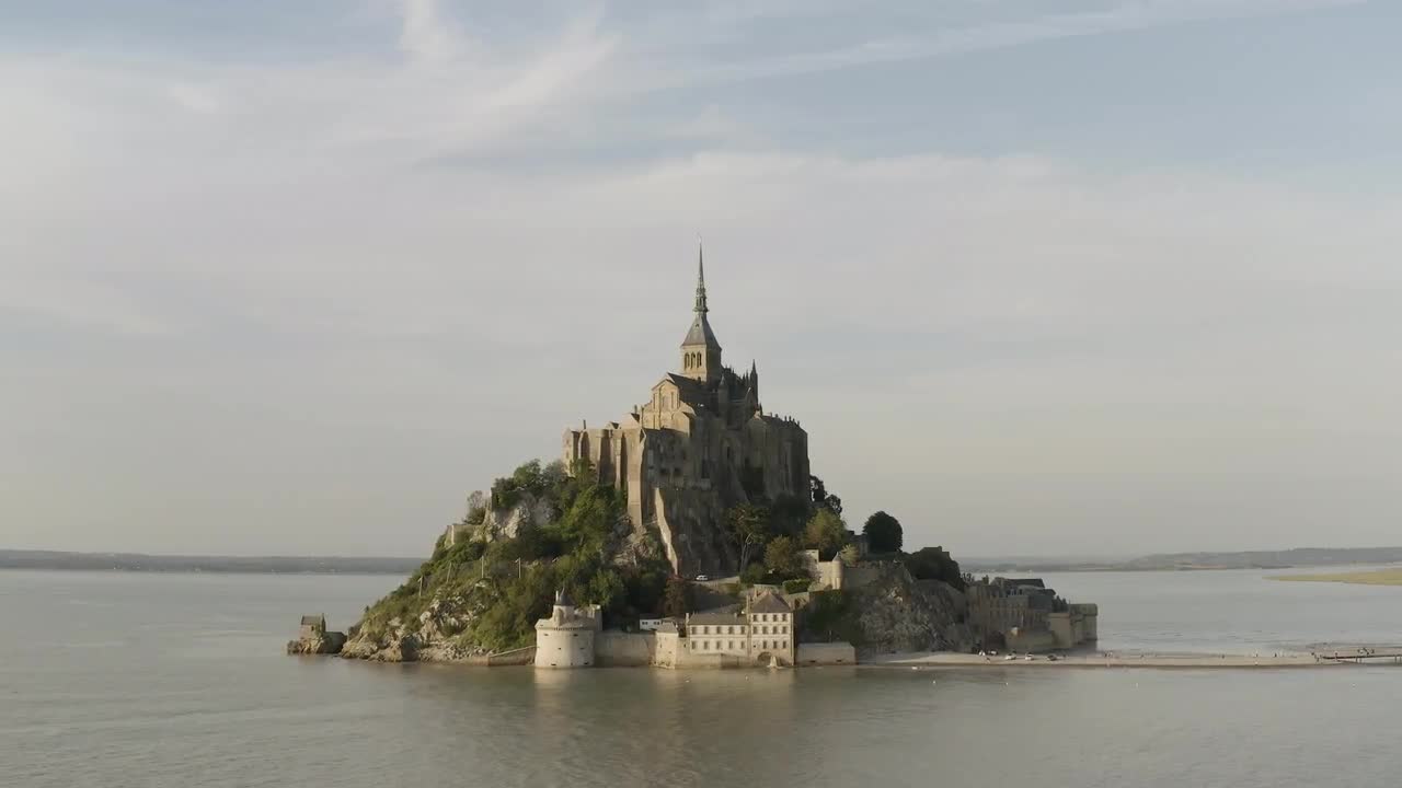 Mont-Saint-Michel Castle - Stock Video | Motion Array