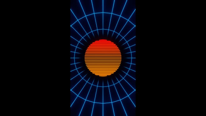 Retrowave Background Loop Stock Motion Graphics Motion Create A Retro