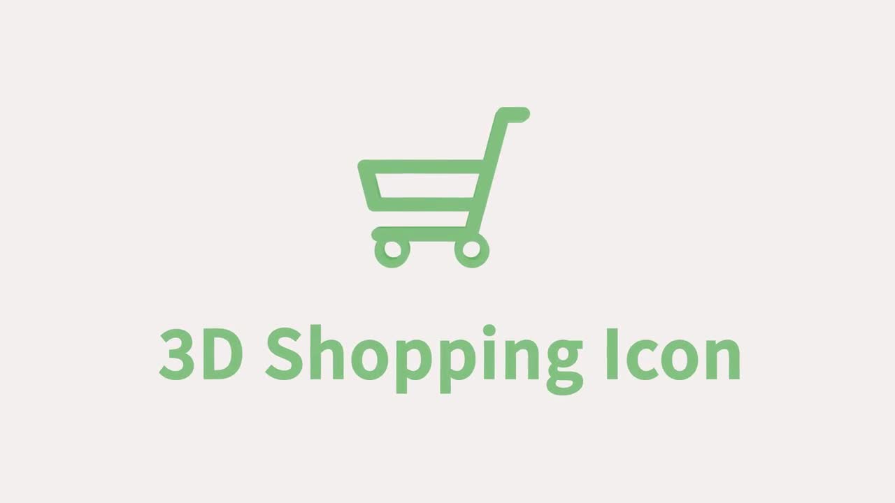 3D Shopping Icons - Motion Graphics Templates | Motion Array