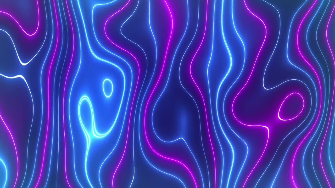Wavy Neon Lights - Stock Motion Graphics | Motion Array