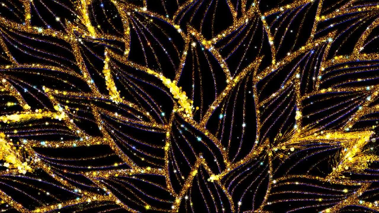 Golden Petals Pattern - Stock Motion Graphics | Motion Array