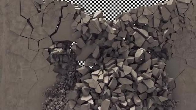 Wall Destruction - Stock Motion Graphics | Motion Array