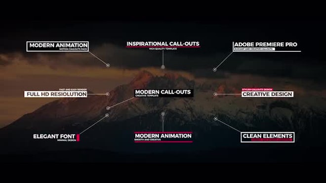 Modern Call Outs - Premiere Pro Templates | Motion Array