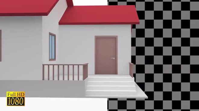 3D House Building - Stock Motion Graphics | Motion Array