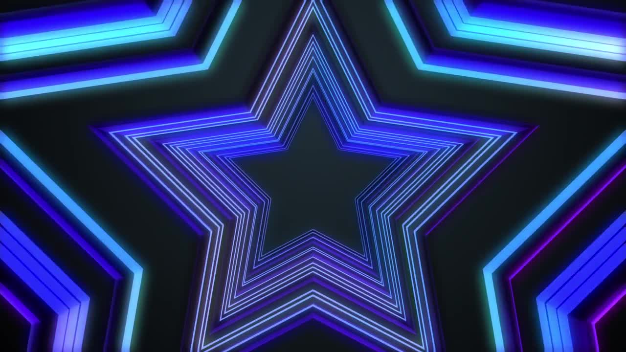 Star Shaped Tunnel - Stock Motion Graphics | Motion Array