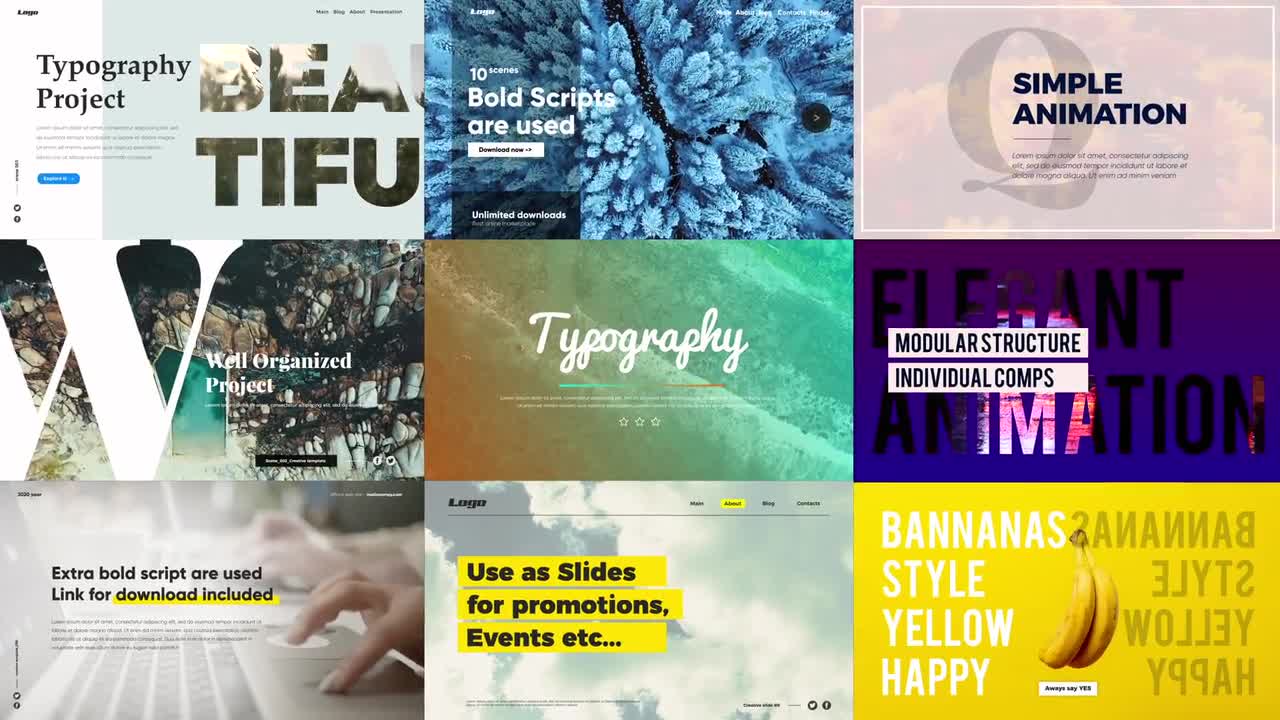 Animated Typography Scenes - After Effects Templates | Motion Array