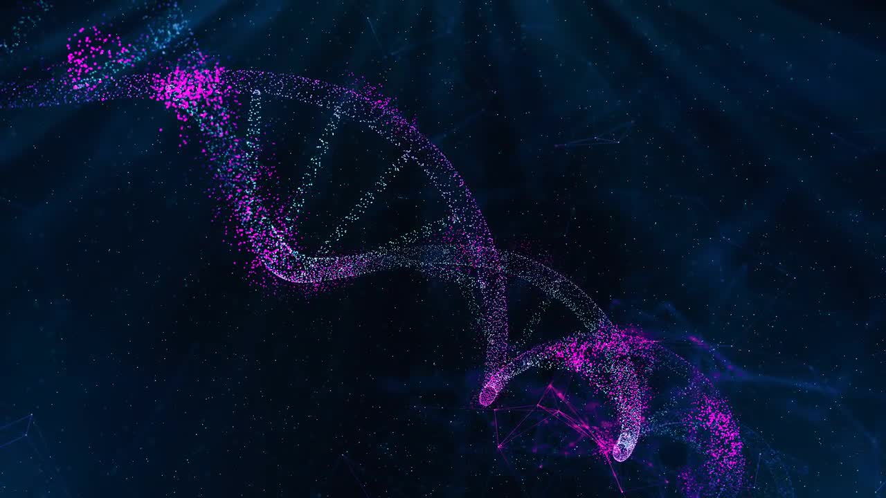 Abstract DNA Particles - Stock Motion Graphics | Motion Array