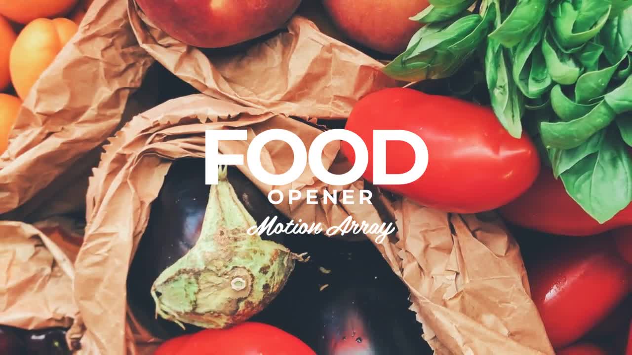 Food Opener - After Effects Templates | Motion Array
