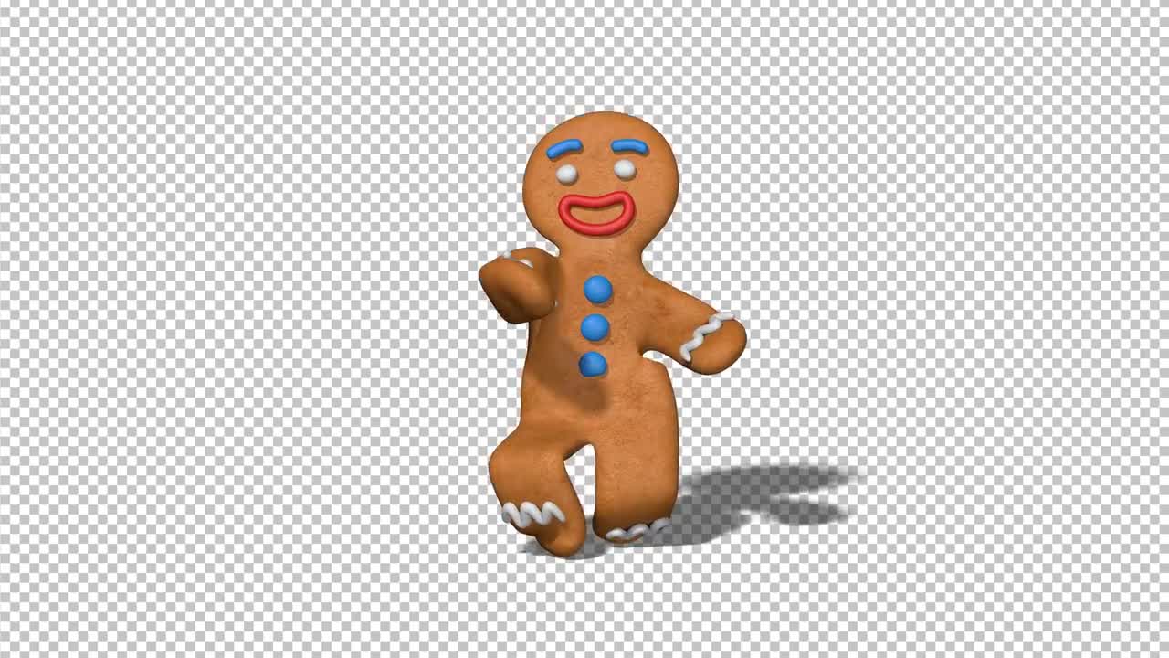 Gingerbread Man Dance - Stock Motion Graphics | Motion Array