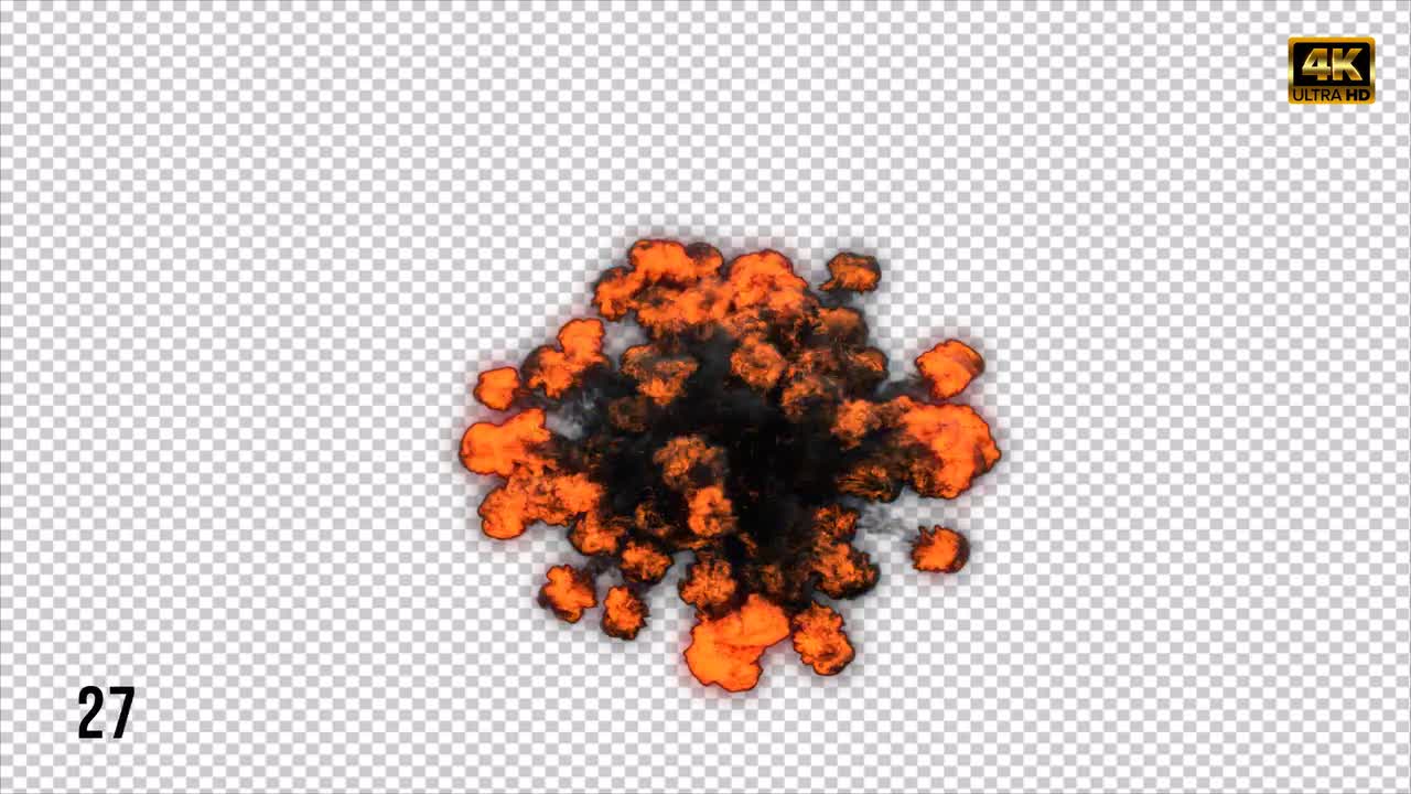 Aerial Explosion With Smoke - Stock Motion Graphics | Motion Array