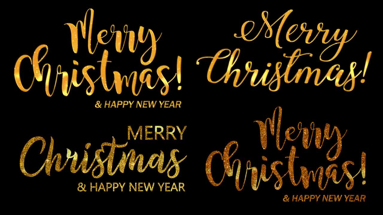 Christmas Titles Text Pack - Stock Motion Graphics | Motion Array