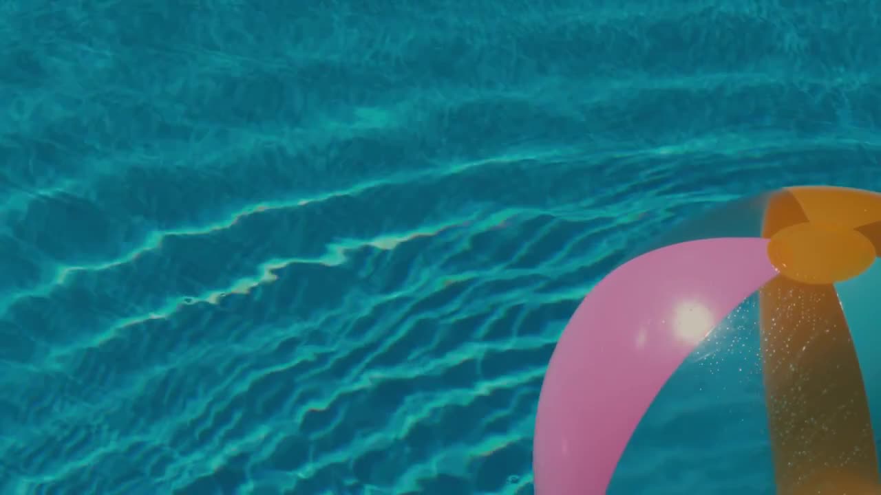 Beach Ball Floating - Stock Video | Motion Array