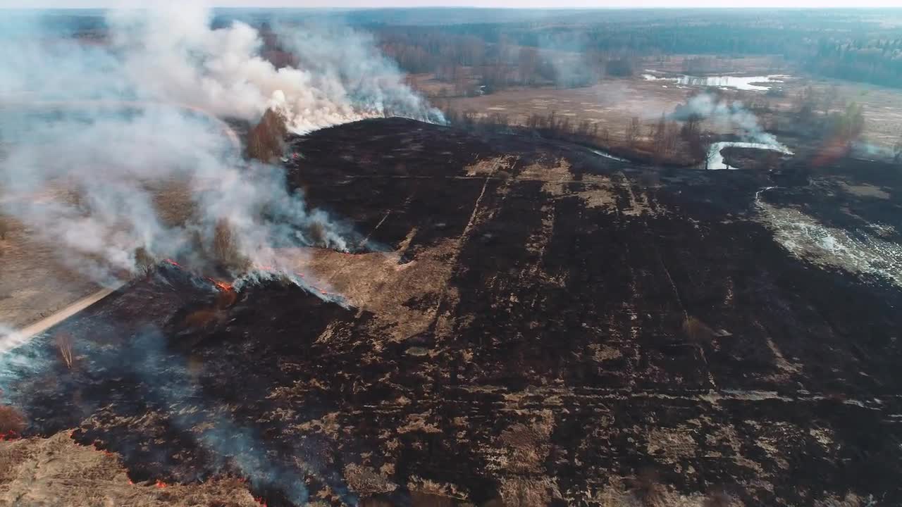 Burning Land - Stock Video | Motion Array