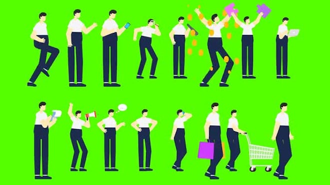 Male Character Animations - Stock Motion Graphics | Motion Array