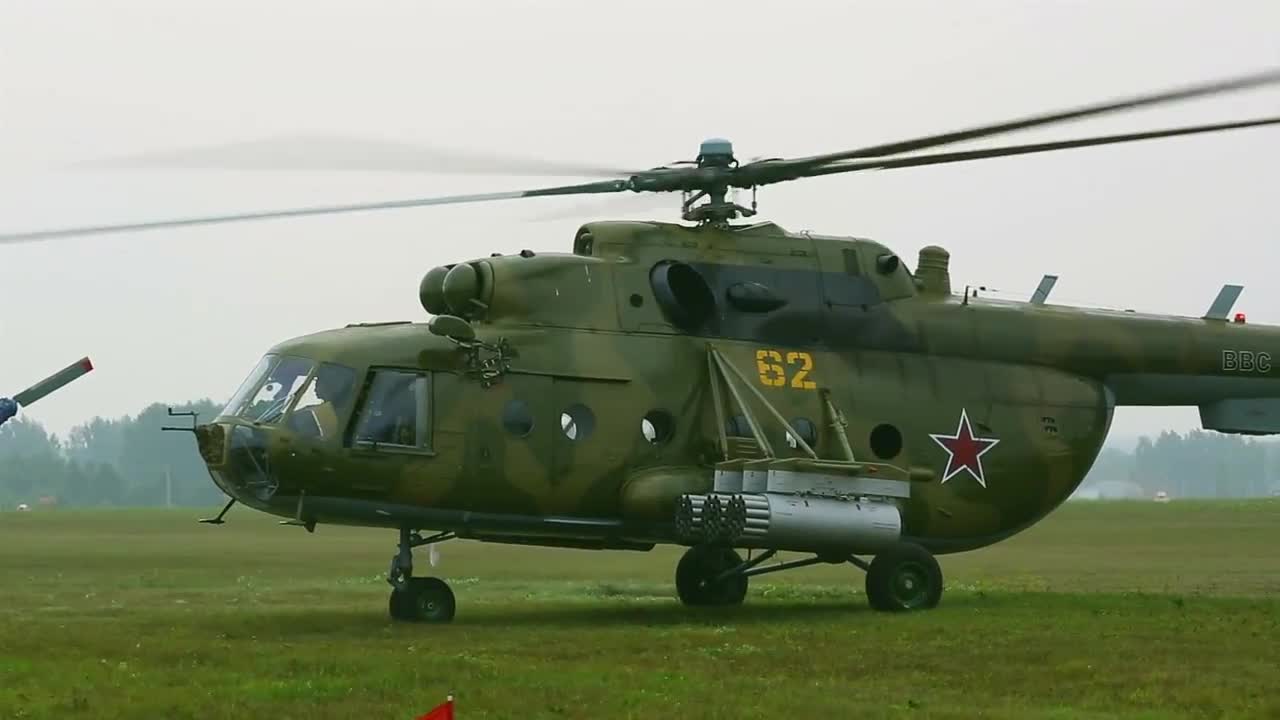 Russian Military Helicopter - Stock Video | Motion Array