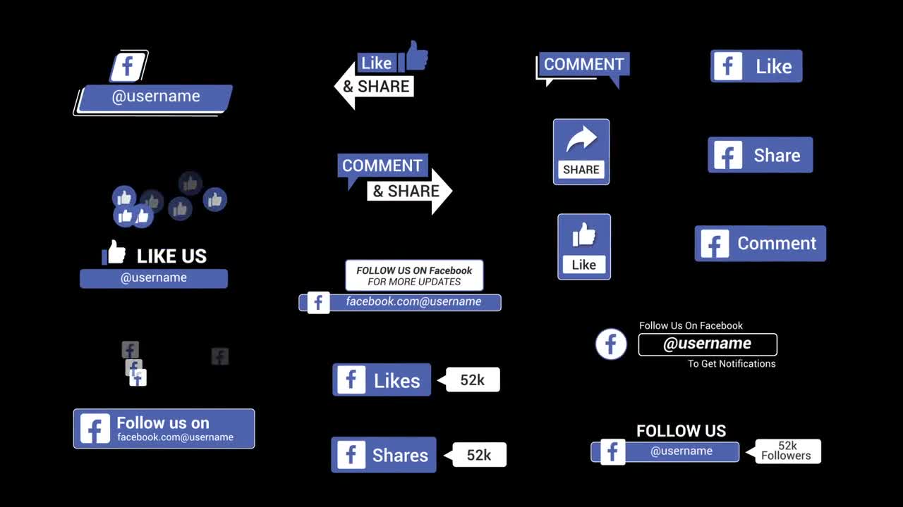 Facebook Titles - After Effects Templates | Motion Array