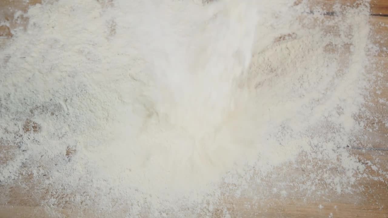 Spreading Flour Onto Surface - Stock Video | Motion Array